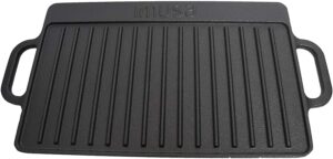 imusa usa corona-189y 12.5" cast iron reversible griddle