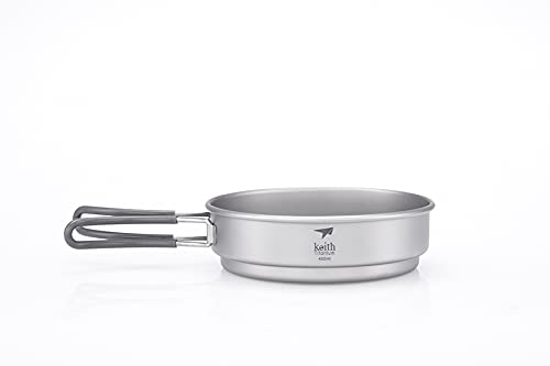 Keith Titanium Ti6012 2-Piece Pot and Pan Cook Set - 1200ml