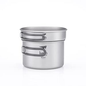 Keith Titanium Ti6012 2-Piece Pot and Pan Cook Set - 1200ml