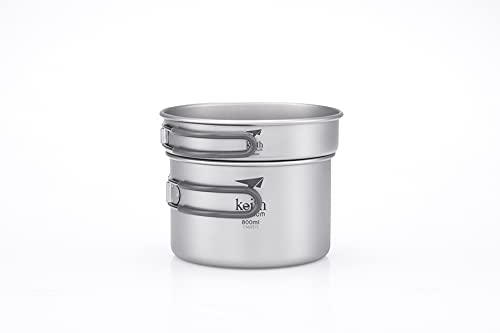 Keith Titanium Ti6012 2-Piece Pot and Pan Cook Set - 1200ml