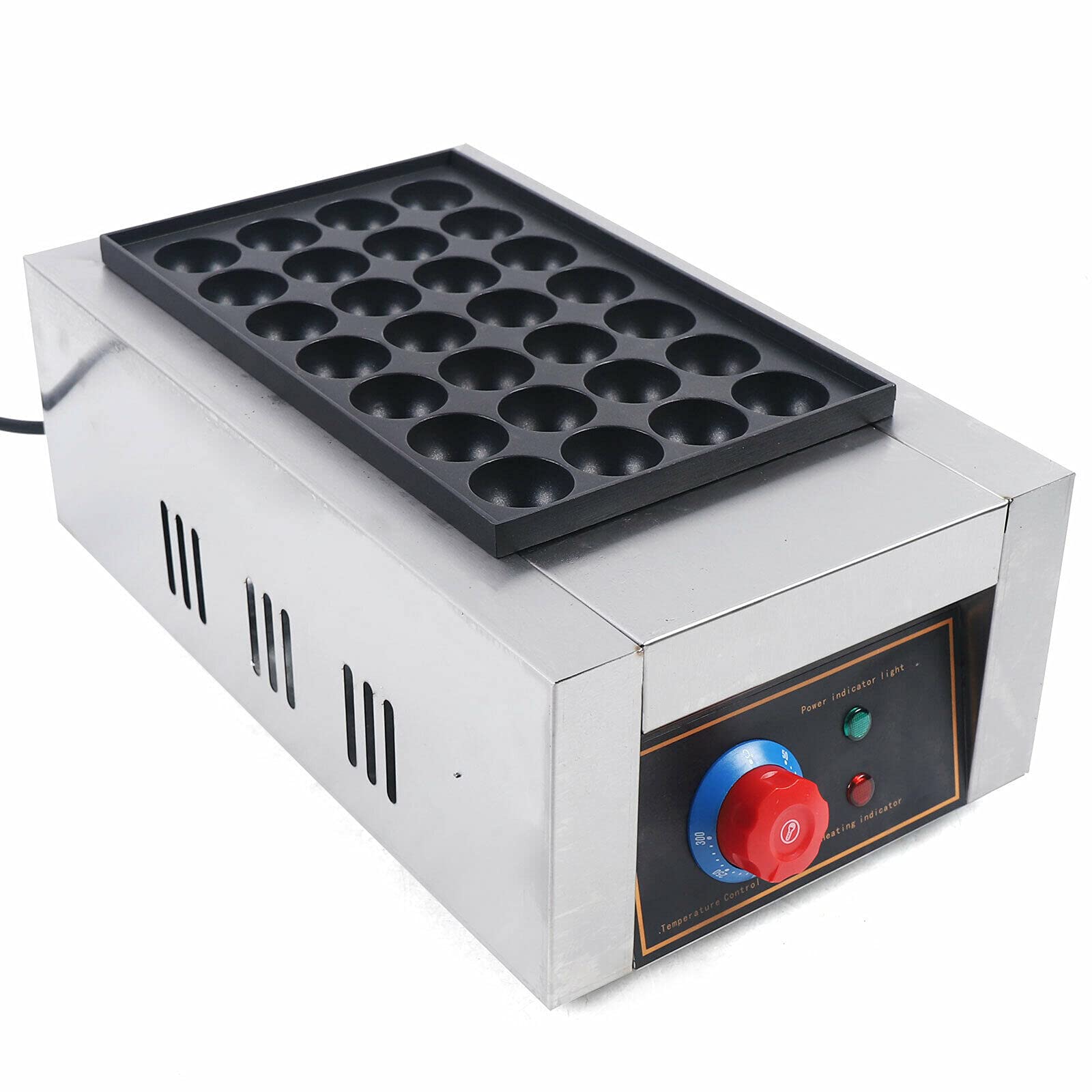 Fetcoi 28 pcs Commercial Takoyaki Maker, Takoyaki Machine Takoyaki Pan Fish Ball Aebleskiver Pan, Non-stick Material Fish Ball Grill for Shopping Malls