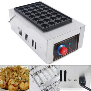 Fetcoi 28 pcs Commercial Takoyaki Maker, Takoyaki Machine Takoyaki Pan Fish Ball Aebleskiver Pan, Non-stick Material Fish Ball Grill for Shopping Malls