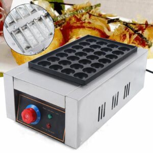 Fetcoi 28 pcs Commercial Takoyaki Maker, Takoyaki Machine Takoyaki Pan Fish Ball Aebleskiver Pan, Non-stick Material Fish Ball Grill for Shopping Malls