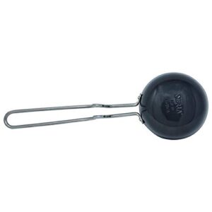 Tanish Trading Aluminium Mini Tadka Pan/Frying Pan with Handle, 2.5 mm Thickness, Black