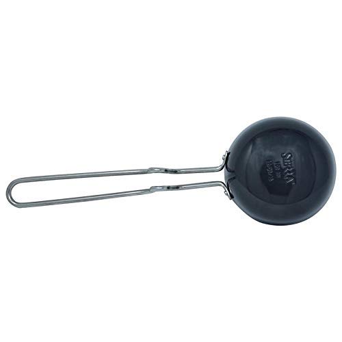 Tanish Trading Aluminium Mini Tadka Pan/Frying Pan with Handle, 2.5 mm Thickness, Black