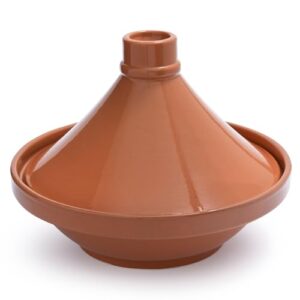 sur la table glazed terra cotta tagine, brown