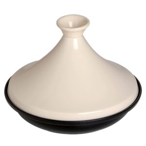 staub cast iron 1.5-qt tajine - cream, made in france