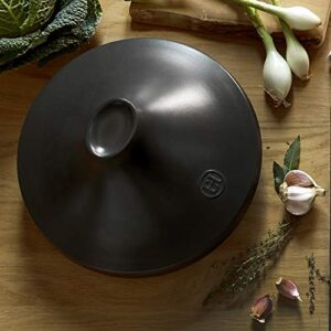 Emile Henry Delight 4.0 Quart Ceramic Tagine, Slate with Slate Lid