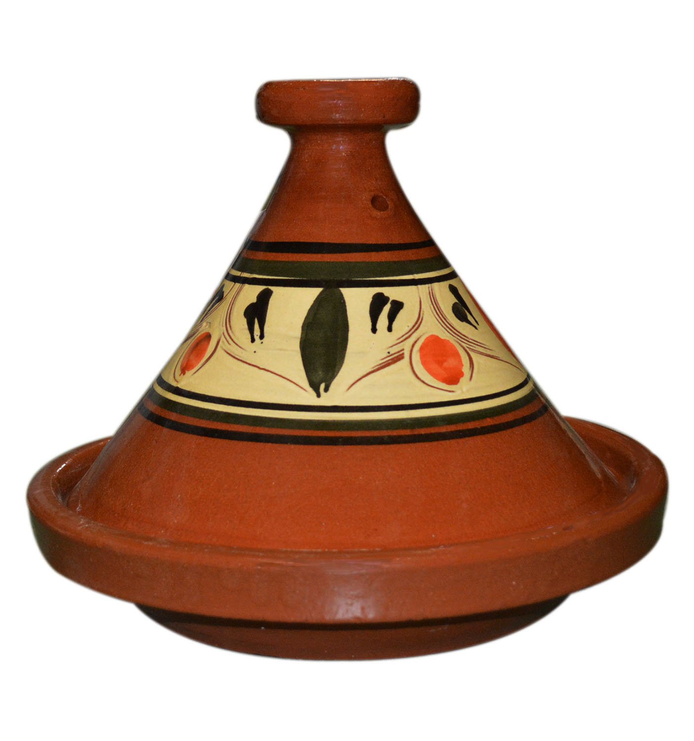 Moroccan Cooking Tagine Handmade Safe Medium 10 inches Across Traditional