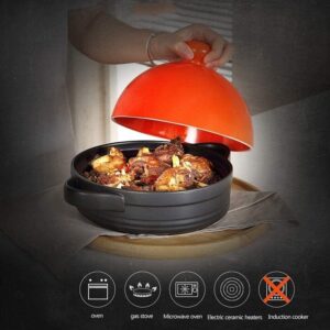 Cosy Trendy Tagine Pot Casserole Pot Tagine Pot Lead Free Cookware Stew Casserole Slow Cooker Tagine Pot For Home Kitchen 22.5.30