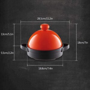 Cosy Trendy Tagine Pot Casserole Pot Tagine Pot Lead Free Cookware Stew Casserole Slow Cooker Tagine Pot For Home Kitchen 22.5.30