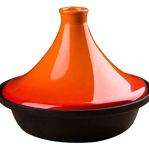 Easy To Clean Moroccan Tagine Cast Iron Pot With Lid Handles For Casserole Pot Medium To Extra Large Home Cookin 22.5.28