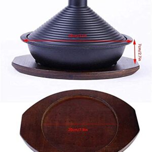 Casserole Dishes with Lids Large Cooking Tagine, 28Cm Tajine with Enameled Cast Iron Base and Cone-Shaped Lid