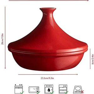 Casserole Dishes with Lids Cooking Tagine Medium Pot with Lid for Different Cooking Styles and Temperature Settings (#1)