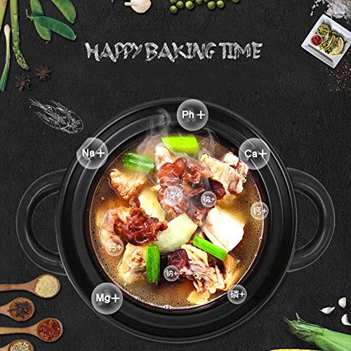 Tagine Cooking Pot, Braiser Pan with Ceramic, High Temperature Resistance Multifunctional Pot for Home Kitchen or Restaurant, Casserole Soup Slow Cooker Ceramic/Green