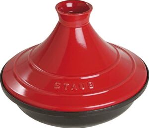 staub tagine 28 cm cast iron tajine, 28cm, cherry