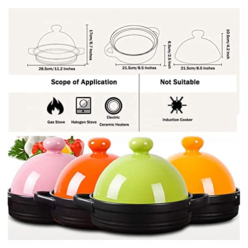 Heat-Resistant Moroccan Tagine Micro Pressure Ceramics Slow Cooker For Casserole Pot Medium To Extra Large Home Cookin 22.5.26