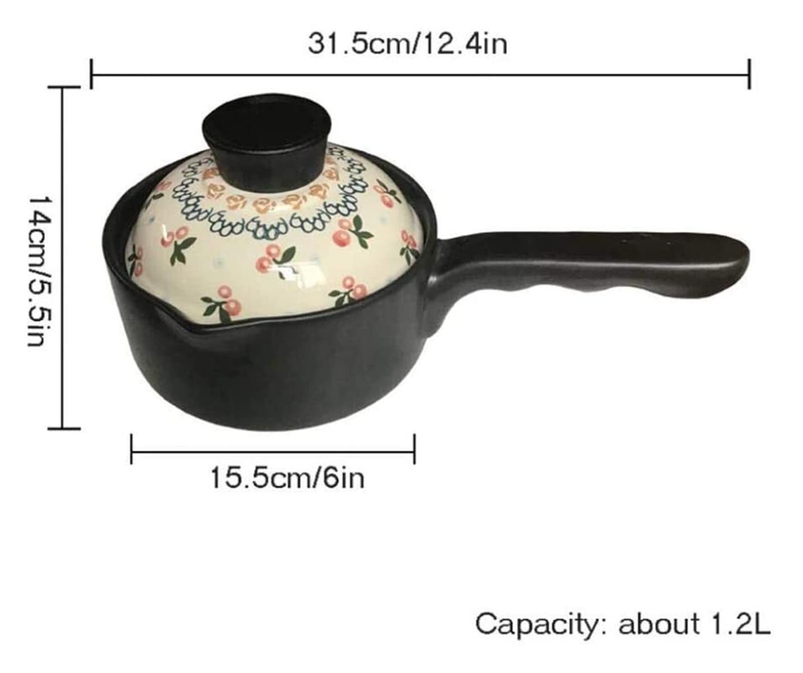 Casserole Pot With Lid Handles Ceramics Casserole Moroccan Tagine For Home Kitchen Housewarming Gift 22.5.26