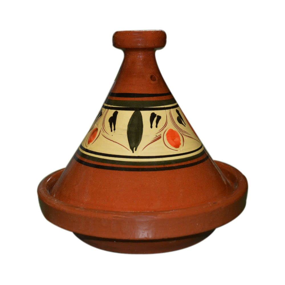 Cooking Tagine Tajine 100% Handmade Lead Free Clay Cook-wear Small 8"