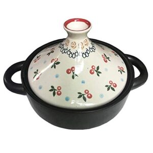 jinxiu casserole tagine pot cookware, 20cm cooking tagine pot casserole pots with lids medium simple cooking tagine lead free cold and heat resistant