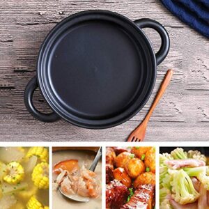 JINXIU Casserole Cooking Tagine Pot, 20Cm Tagine Pot Cookware Casserole Pots with Lids Medium Simple Cooking Tagine Lead Free for Home Kitchen 1.5L