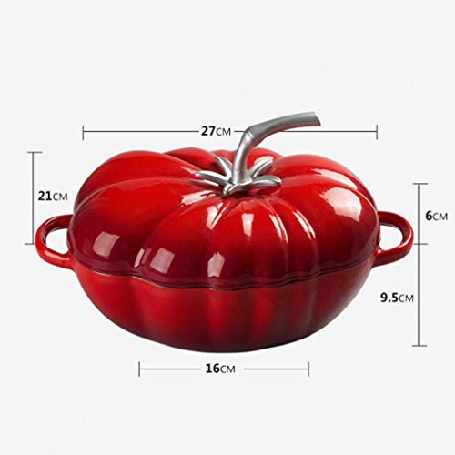 MYYINGBIN Cast Iron Enamel Casserole Stew Pot with Lid Anti-Scalding Silicone Gloves, Non-Stick Pan with Tough Coating, Best Gifts for Family, 3