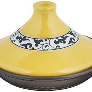 東洋セラミックス Yellow Arabesque ID-09-02 Tagine Pot, yelow