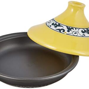 東洋セラミックス Yellow Arabesque ID-09-02 Tagine Pot, yelow