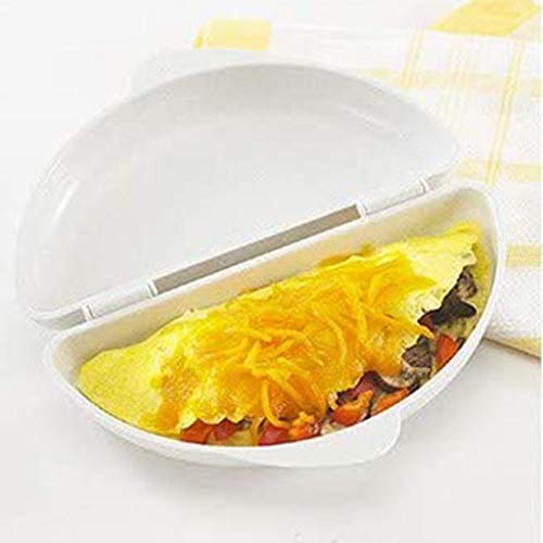 HELYZQ Microwave Omelet Maker Pan Egg-Omelette Maker Tray Egg-Cooker Poacher Kitchen Mold