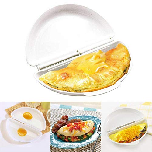 HELYZQ Microwave Omelet Maker Pan Egg-Omelette Maker Tray Egg-Cooker Poacher Kitchen Mold