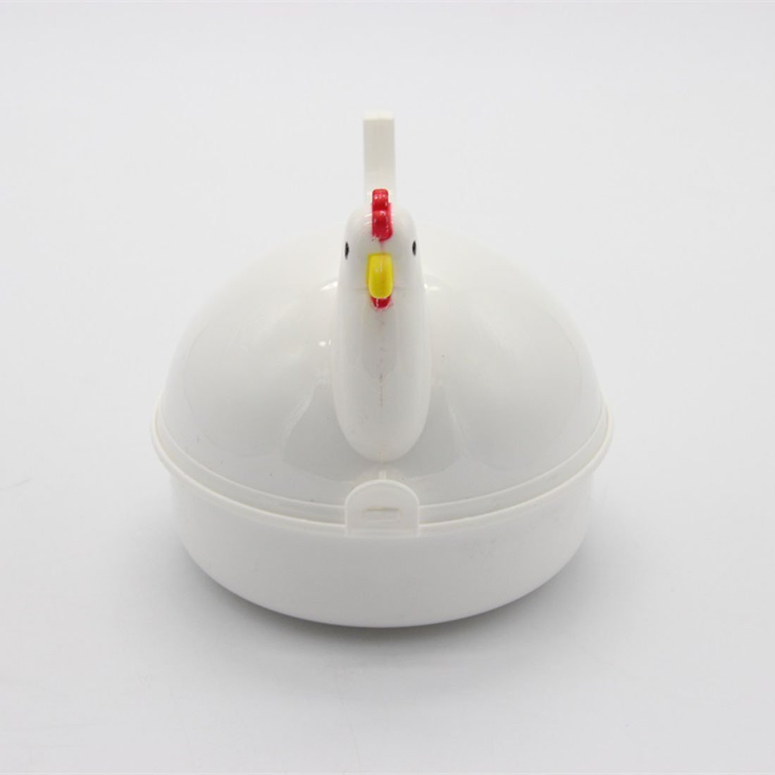 Mochiglory Chicken Shape Microwave Egg Poacher 4 Eggs Boiler Steamer