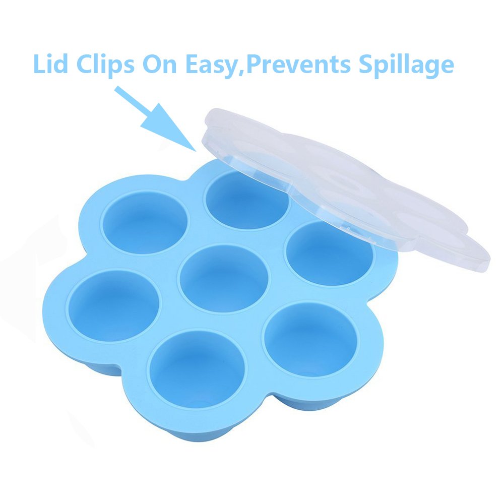 Egg Bites Molds for Instant Pot Accessories, Freezer Ice Cube Trays Silicone Food Storage Containers with Lid, 5,6,8 qt Pressure Cooker