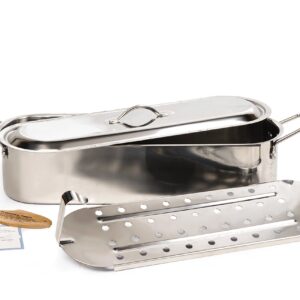 RSVP International Endurance Collection Fish Poaching Set, 18 inch, Stainless Steel