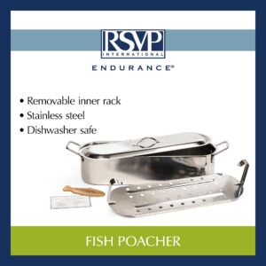 RSVP International Endurance Collection Fish Poaching Set, 18 inch, Stainless Steel