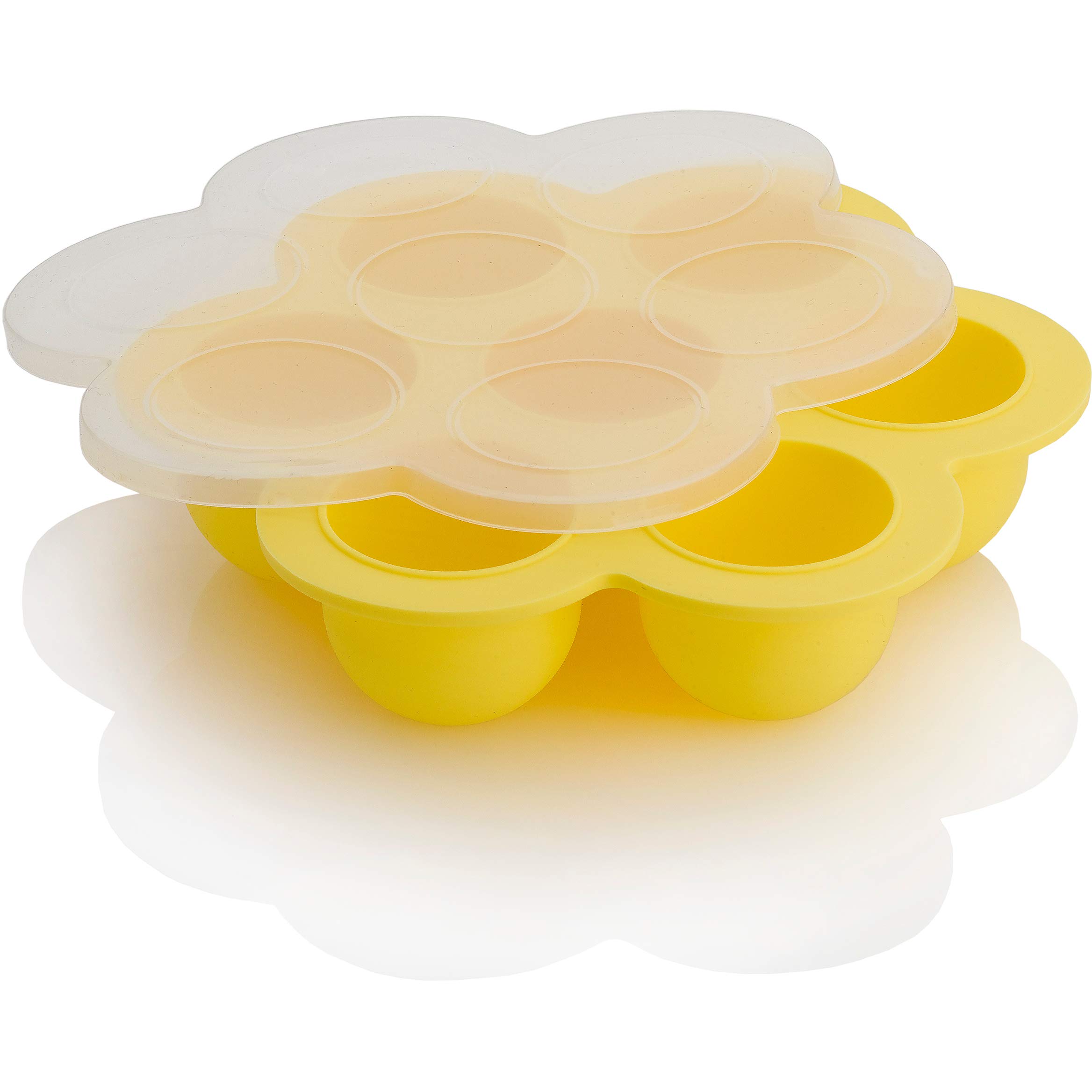 Zavor Silicone Egg Bites Mold & Poacher for 6Qt & Larger Pressure Cookers, Multicookers, Instant & Stock Pots | BPA-free, Non-scratch Pressure Cooker Accessories Collection, Yellow (ZACMIMO22)