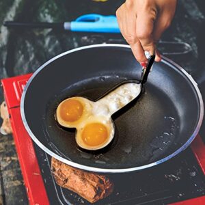 Egg Fryer, Funny Egg Pancake Cooking Tool, Professional Non-Stick Egg Ring, Stainless Steel DIY Kitchen Egg Fried Mould with Handle (Shape A+B)