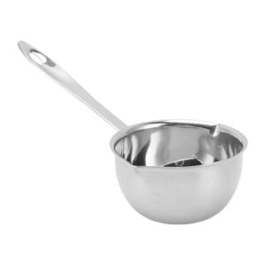 small milk pot,sauce pan,butter warmer,butter melting pot,all in one flat induction bottom,stainless steel mini butter hot pot,milk pan for boiling milk,sauce,gravies,pasta(150ml)