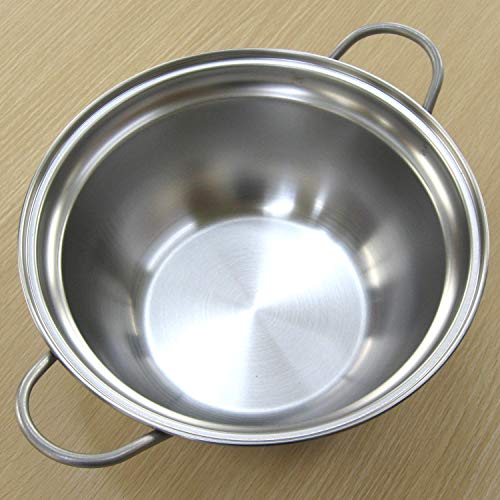 Nagao Tsubamesanjo IH Compatible Stainless Steel Tabletop Pot, 9.4 inches (24 cm), Made in Japan