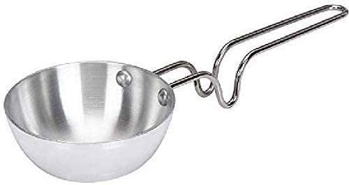 KSJONE Aluminium Scratch Resistant Coating - Mini Tadka Pan for Eggs, Spices, Melting Butter - and more Tadka Pan,Large Tadka Pan for saag, dal, kadhi, dhokla