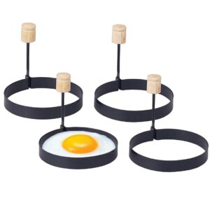 happy sales hss-erh4, non-stick egg ring, set of 4