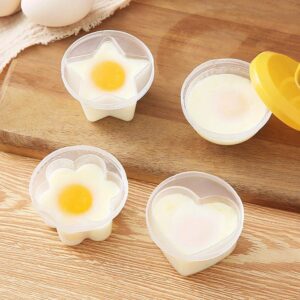 4 PCS Silicone Egg Poaching Cups Rapid Egg Cooker Nonstick Poached Egg Maker for Cooking Breakfast