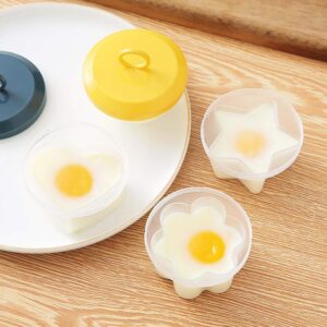 4 PCS Silicone Egg Poaching Cups Rapid Egg Cooker Nonstick Poached Egg Maker for Cooking Breakfast