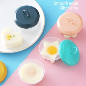 4 PCS Silicone Egg Poaching Cups Rapid Egg Cooker Nonstick Poached Egg Maker for Cooking Breakfast