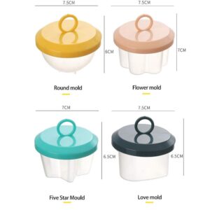 4 PCS Silicone Egg Poaching Cups Rapid Egg Cooker Nonstick Poached Egg Maker for Cooking Breakfast