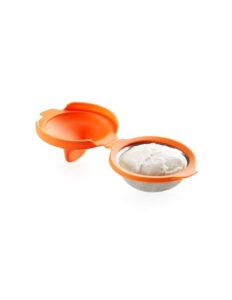 lekue poached egg maker/poached egg cooker set of 2, orange