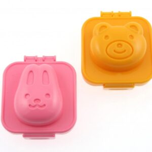 Kotobuki Plastic Egg Mold, Rabbit and Bear