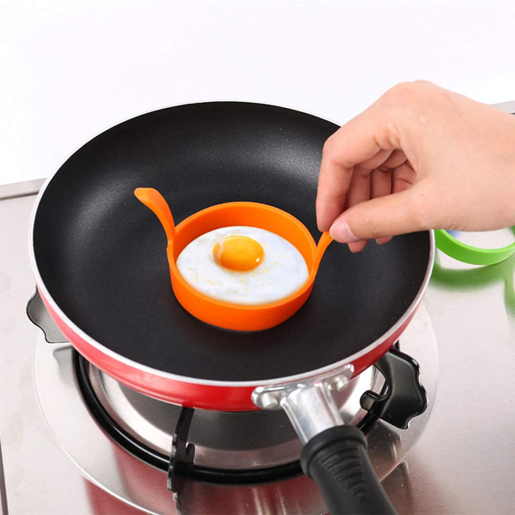 1pc Sturdy Silicone Egg Mold Fried Egg Rings Cooking Mold Egg Frying Mold Pancake Kitchen Tool