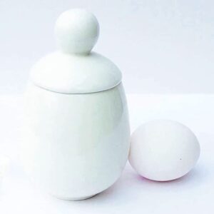 AggCoddler - XXL Porcelain and Silicone Egg Cooker, Scandinavian Egg Coddler Poacher