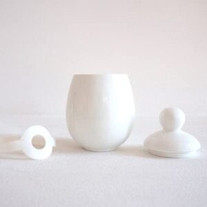 AggCoddler - XXL Porcelain and Silicone Egg Cooker, Scandinavian Egg Coddler Poacher