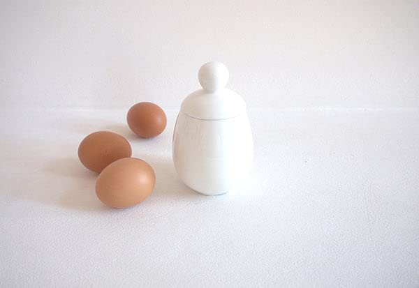 AggCoddler - XXL Porcelain and Silicone Egg Cooker, Scandinavian Egg Coddler Poacher